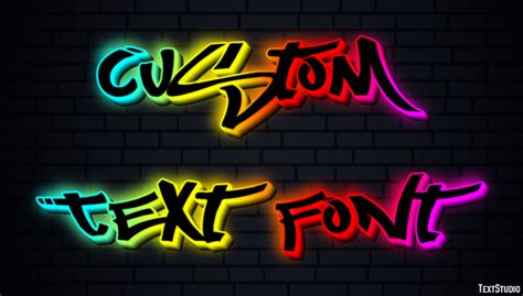 Custom Text Font Text Effect And Logo Design Font