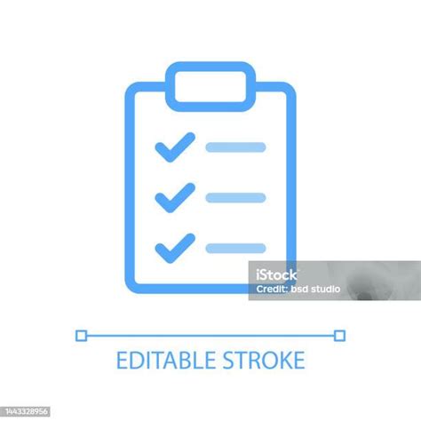 Checklist Pixel Perfect Color Linear Ui Icon Stock Illustration Download Image Now Art