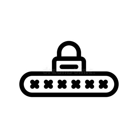 Password Icon Vector Illustration Isolated Sign Symbol Suitable For