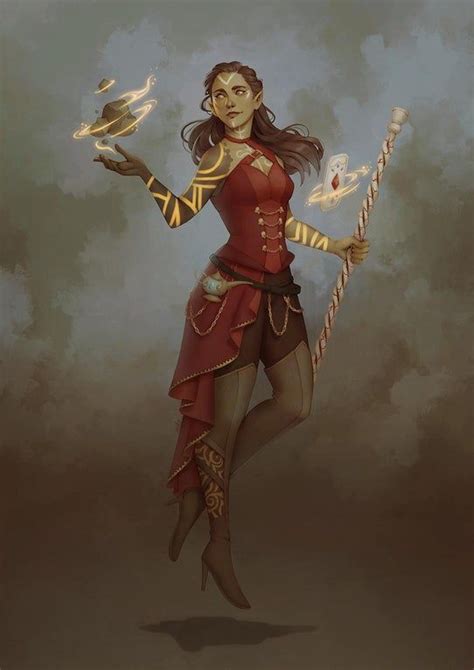 Half Elf Genie Warlock Artwork Artofit