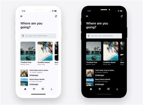 Flutter Representation Of A Travel App Concept I Found In Uplabs