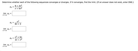 Solved Determine Whether Each Of The Following Sequences