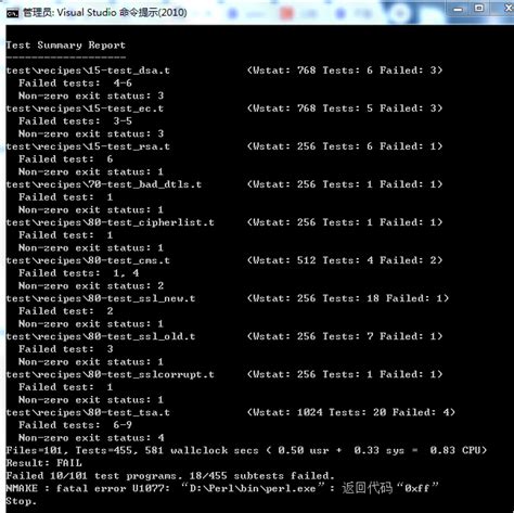 Windows下nmake编译32位的gmssl库后用nmake Test测试，报了很多失败提示 · Issue 1090 · Guanzhigmssl · Github