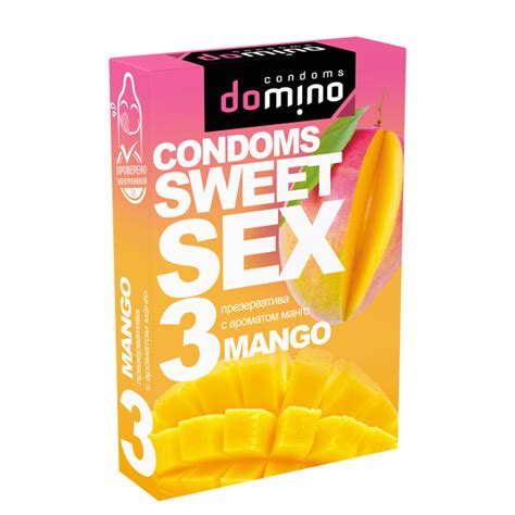 Презерватив Domino Sweet Sex Mango купить с доставкой по выгодным ценам в интернет магазине