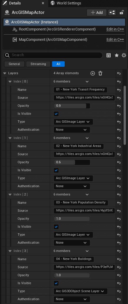Display A Map Components Arcgis Maps Sdk For Unreal Engine Esri Developer