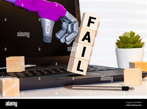 Fail Fast Symbol Concept Words Fail Fast On Wooden Cubes Businessman Hand Beautiful Orange