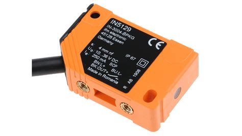 In5129 Ifm Electronic Inductive Block Style Proximity Sensor 4 Mm Detection Pnp Output 10 →