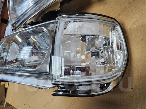 Фары Toyota Land Cruiser 80 хрусталь комплект с габаритами купить во