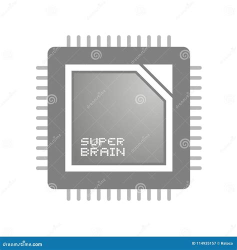 Computer Chip Illustration Stock Vector Illustration Of Central 114935157