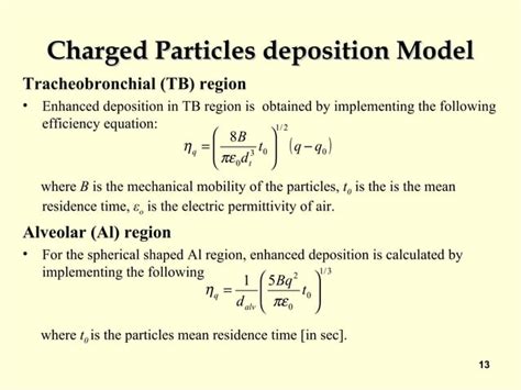 Implementation Of Charged Particles Deposition In Stochastic Lung Model