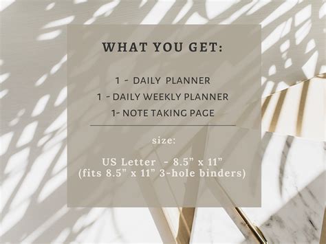 Become THAT GIRL Daily Weekly Planner Nude Digital Or Printable US Letter Etsy