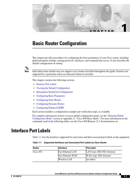 Configuring The Basics An Overview Of Initial Router Setup And Default Configuration Pdf
