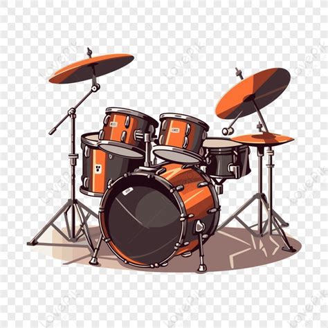 드럼 세트 벡터만화클립 아트상표 Png 일러스트 무료 다운로드 Lovepik