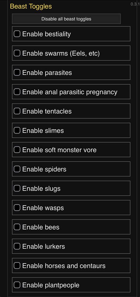 I Can T Be The Only One That Disables All These Toggles It Sucks Missing Some Content But Its