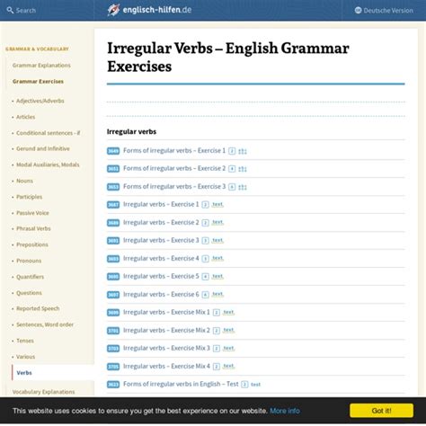 Irregular Verbs Pearltrees