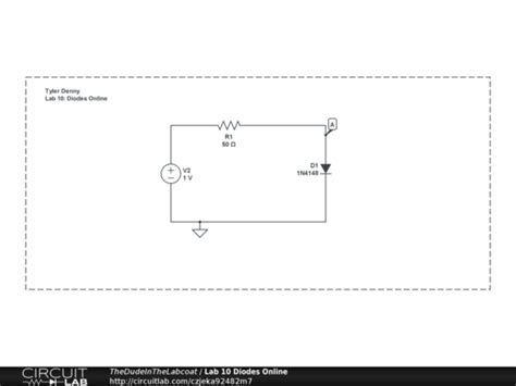Lab 10 Diodes Online CircuitLab