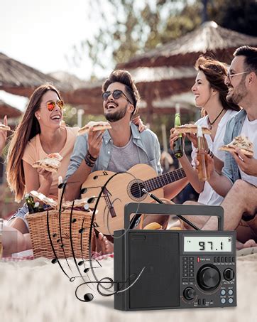 Amazon Com Portable AM FM SW Radio With Bluetooth Speaker LCD Display Time Operated By