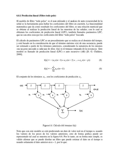 Calculo Lpc Y Cepstrum Pdf Muestreo Procesamiento De Señal Enseñanza De Matemática