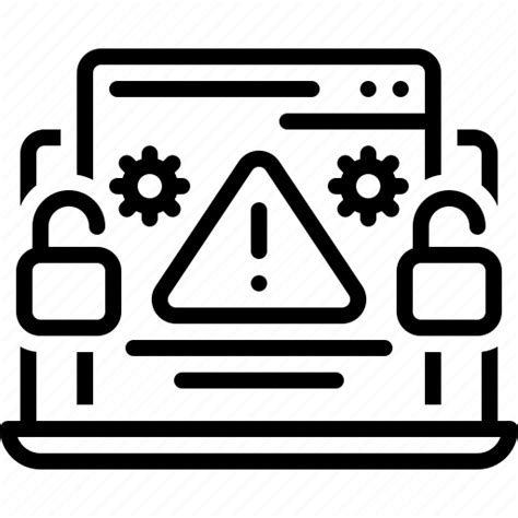 Hack Security Cyber Attack Warning Virus Programming Webpage Icon
