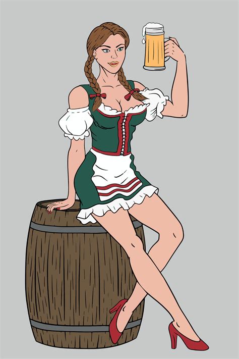 Illustration Of Pin Up Girl Vector 19134722 Vector Art At Vecteezy