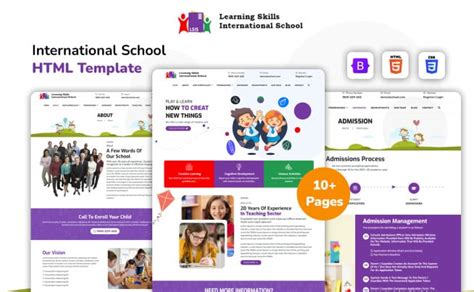 html website templates for school websites 🏫 monster one