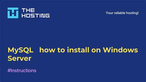 Mysql How To Install On Windows Server