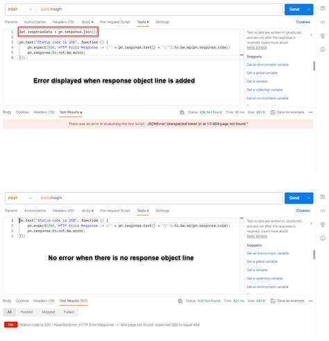 Need Solution For Handling Json Error In Test Results Help Hub Postman Community