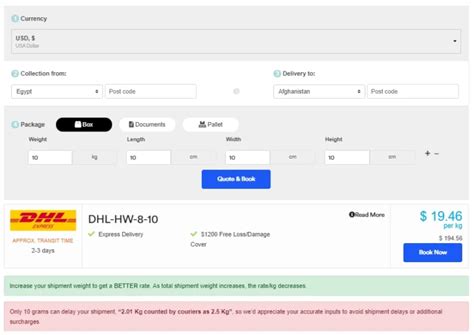 Wpcargo Shipment Rate Tuximap