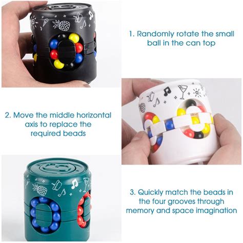 Magic Roll Beads Orbital Rubiks Cube Toy Peachloft
