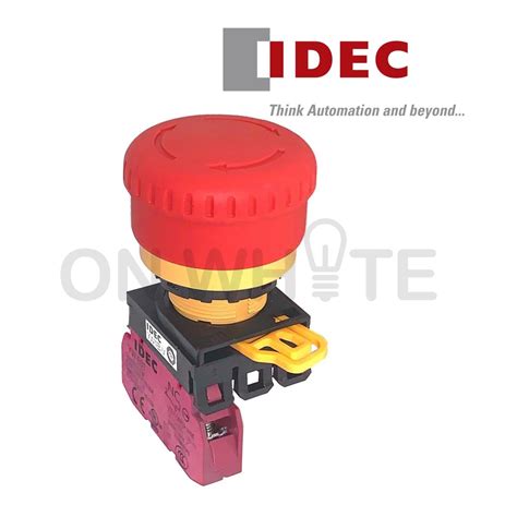 Idec Emergency Red Push Button 22mm🍄 Mushroom Switch Aux Auxiliary Contact Block Yw Series