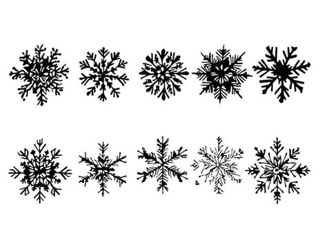 A Snowflake Design With Snowflakes And Snowflakes Premium AI Generated Vector
