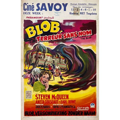 The Blob Belgian Movie Poster 14x21 In 1958