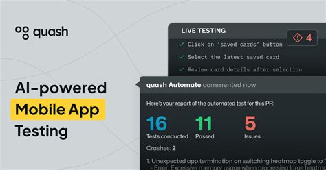 Quash Ai Powered Mobile App Testing