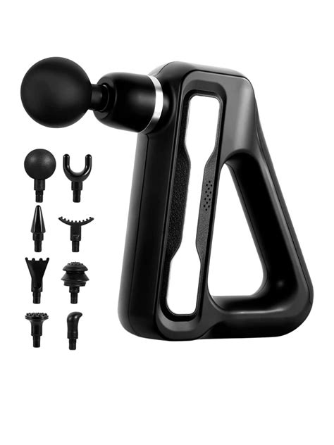 Buy Tens 8 Attachments Gun Body Massager For Deep Tissue Muscle Relaxation With 32 Speed