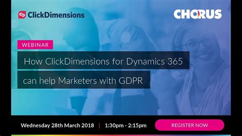 How Clickdimensions Can Help Marketers With Gdpr Youtube