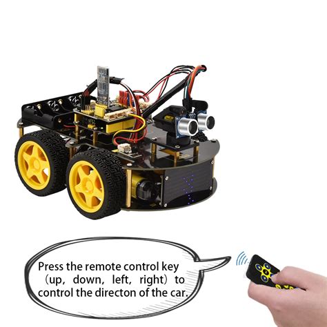 Keyestudio Wd Multi Bt Robot Car Kit Upgraded V W Led Display For Arduino Robot Stem Edu