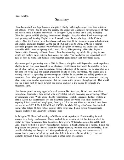 Linkedin Summary Pdf