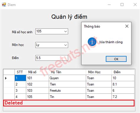 Xây dựng phần mềm quản lý điểm trong C Winforms
