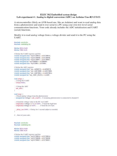 Elec562 Pdf Analog To Digital Converter Integer Computer Science