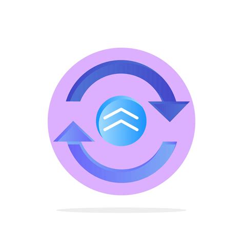 Arrow Refresh Reload Computing Abstract Circle Background Flat Color