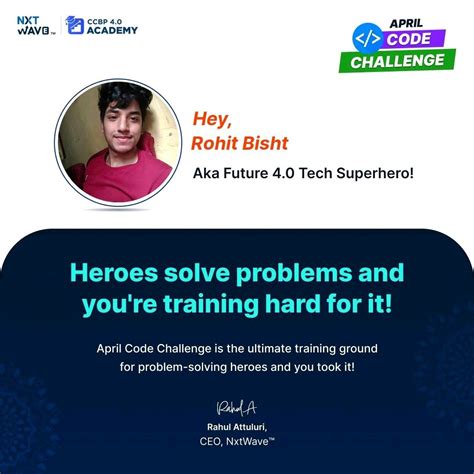 rohit bisht on linkedin ccbp nxtwave aprilcodechallenge html css