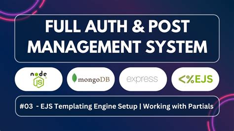03 Build Full Authentication And Post Management System Node Express Mongodb And Ejs Youtube