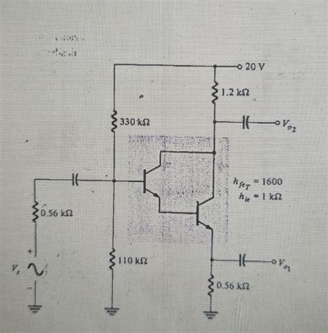 Solved Draw Small Signal Equivalent And Find Av Vo Vs Chegg Com