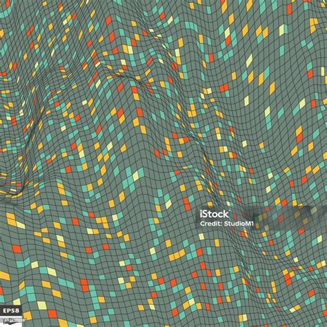다채로운 픽셀 모자이크입니다 추상적인 배경입니다 벡터 일러스트입니다 가리기에 대한 스톡 벡터 아트 및 기타 이미지 가리기 격자 파이 광고 Istock