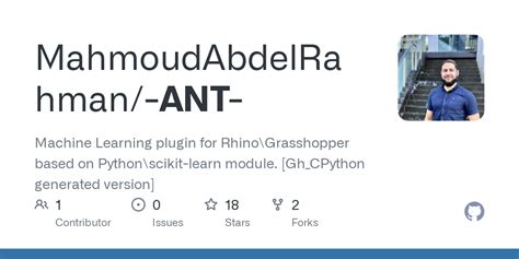Github Mahmoudabdelrahman Ant Machine Learning Plugin For Rhino