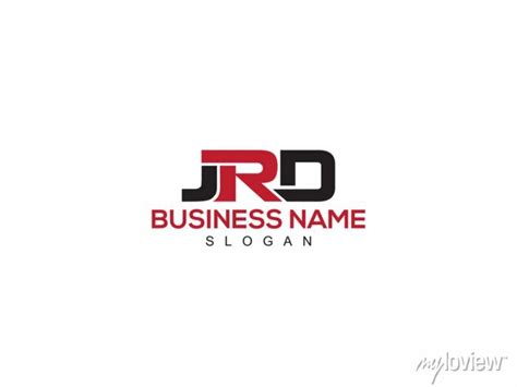 Letter Jrd Logo Icon Design For Kind Of Use Wall Mural • Murals Fashion Vector Monogram