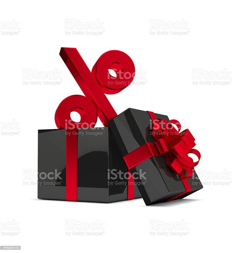 흰색에 백분율 기호가 있는 기프트 박스의 3d 렌더링 3차원 형태에 대한 스톡 사진 및 기타 이미지 3차원 형태 감소