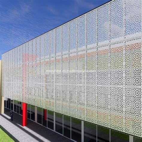 American Style Modern Aluminum Outdoor Facade Perforated Metal Panels