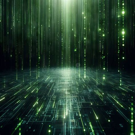 Abstract Digital Rain Matrix Stock Image Image Of Seamless Numerical 311934611