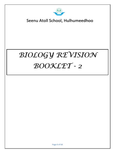 Igcse Biology Revision Booklet Term 2 Download Free Pdf Menstrual Cycle Chemical Synapse